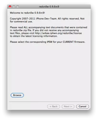 RedSn0w 0.9.6RC9 を使用した iOS 4.3.1 の脱獄 105577_2