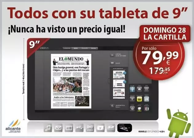 Prixton Android ടാബ്ലെറ്റ്, El Mundo പ്രമോഷൻ, ഇത് വിലമതിക്കുന്നുണ്ടോ എന്ന് നോക്കാം 106745_3