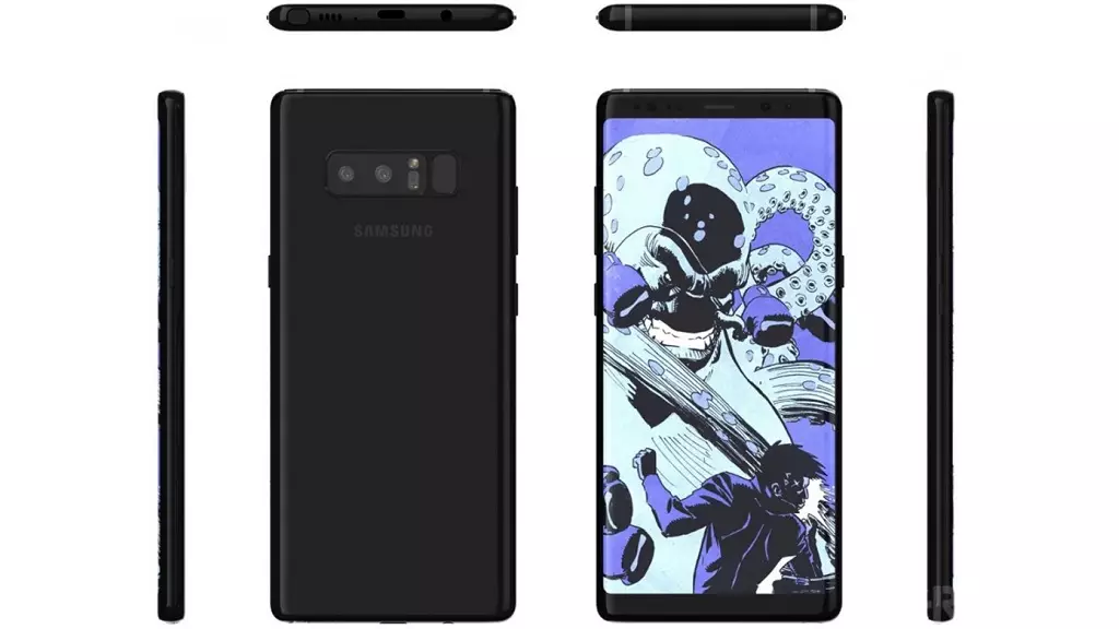 Ndị ntụgharị ọhụrụ nke Samsung Galaxy Note 8, ọnọdụ ọjọọ nke onye na-agụ mkpịsị mkpisiaka 117849_1