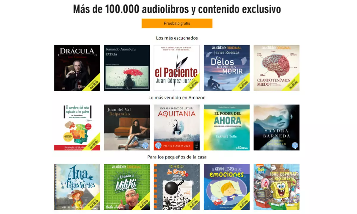 Amazon Audible falas për tre muaj