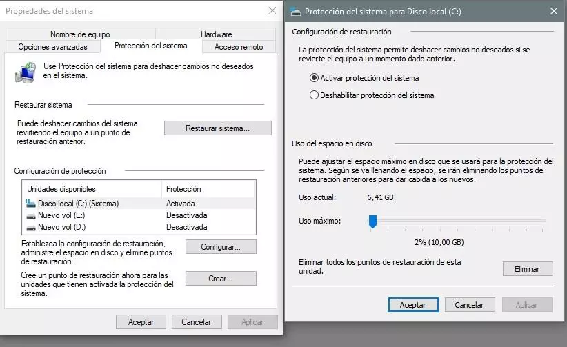 Como criar um ponto de restauração do sistema no Windows 10 12321_3