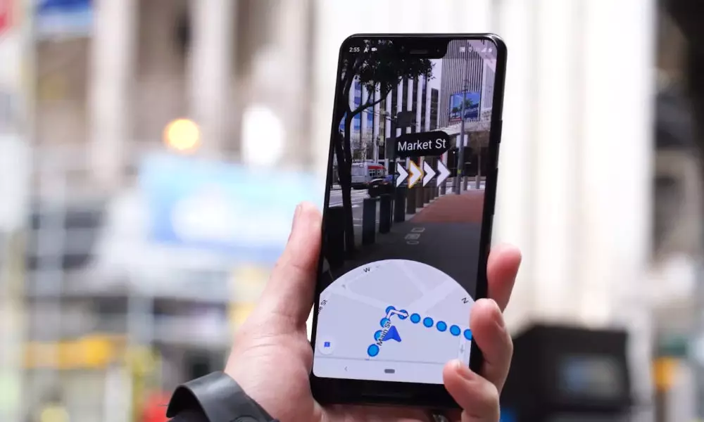 Google Maps AR เพิ่มความเป็นจริง