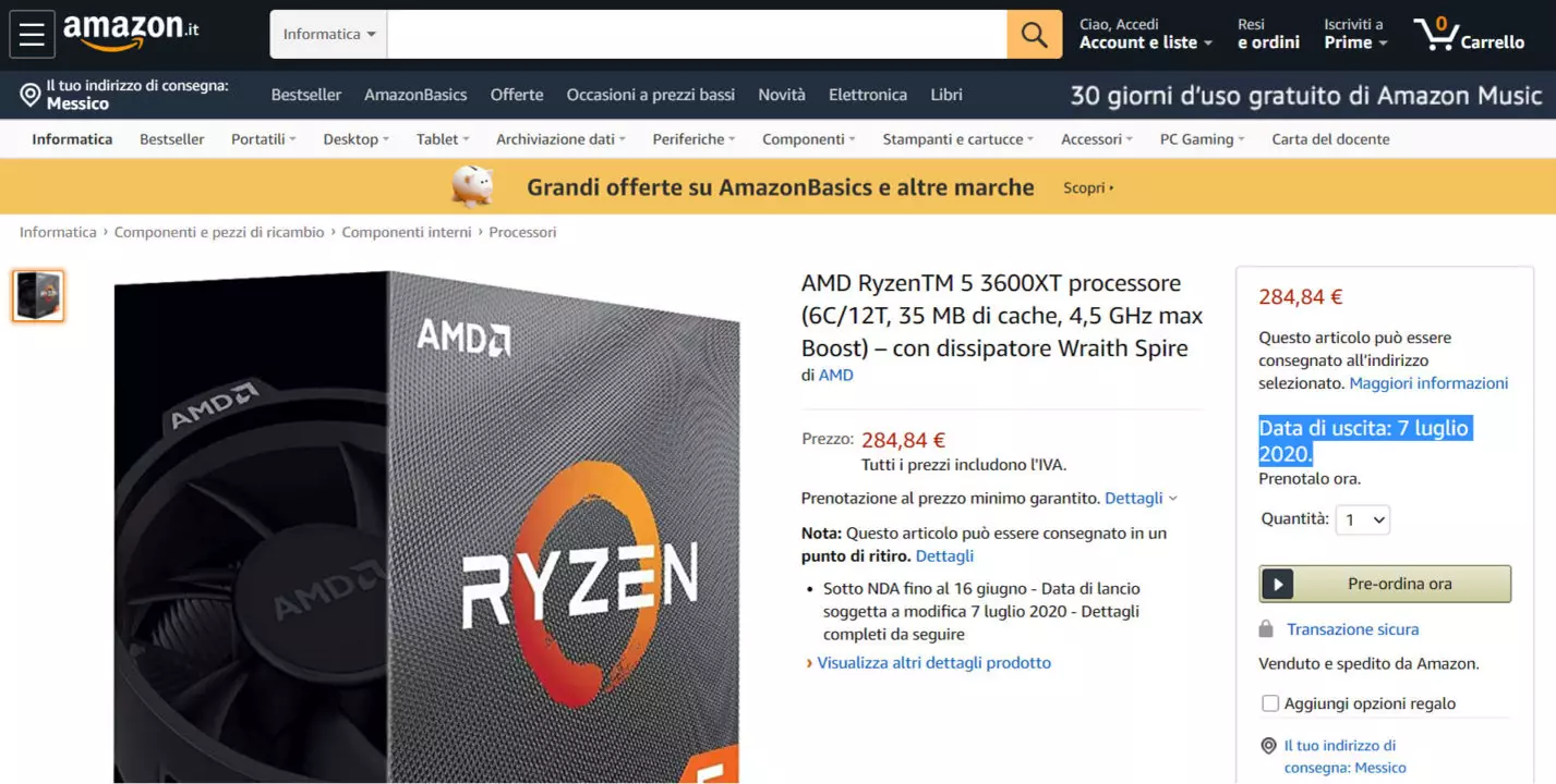 AMD Ryzen 5 3600XT ແລະ Ryzen 9 3900XT ມີລາຄາ ແລະວັນປ່ອຍແລ້ວ. 12579_3