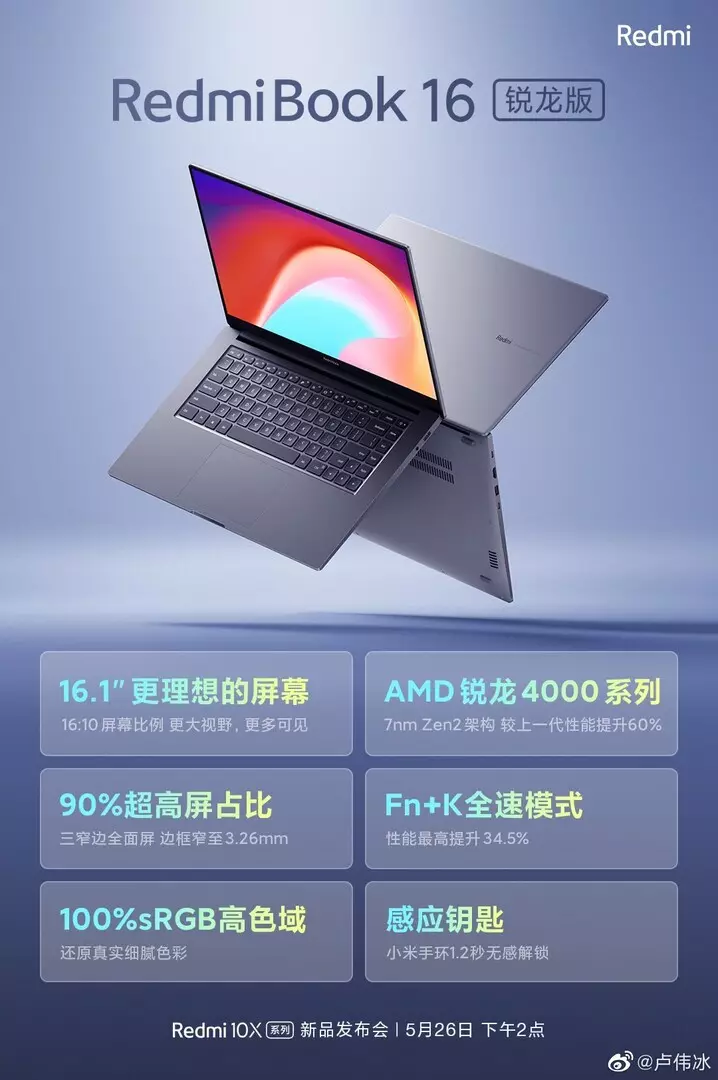 Xiaomi-k AMDren aldeko apustua egiten du RedmiBook 16rako 13081_2