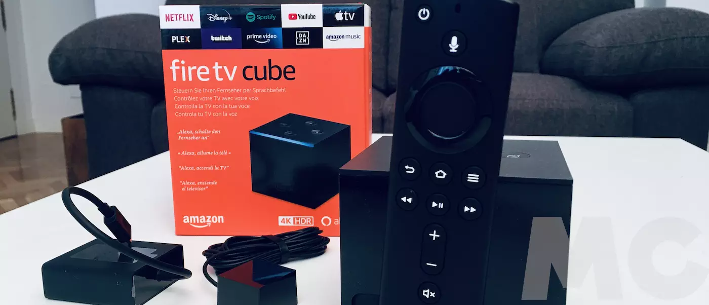 „Amazon Fire TV Cube“.