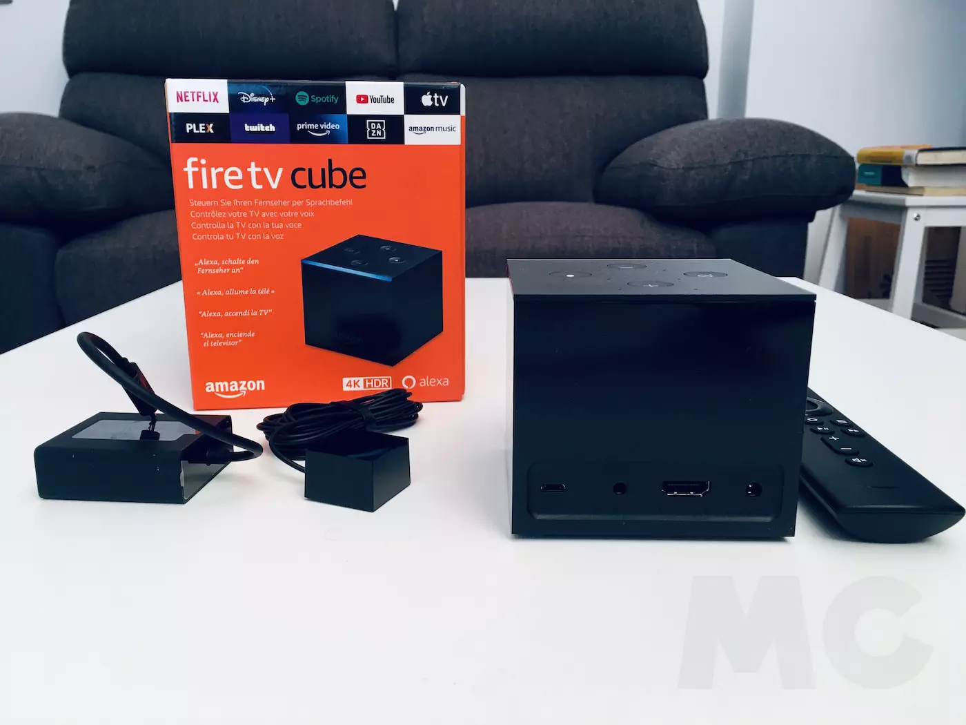 „Amazon Fire TV Cube“.