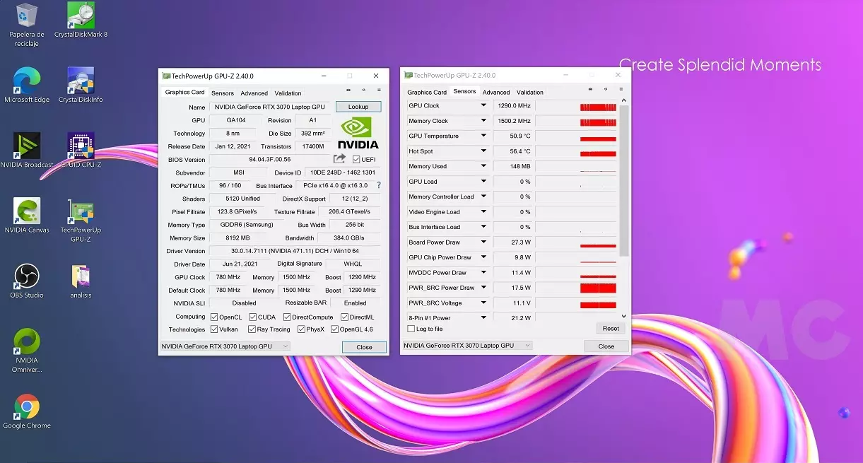 MSI Creator 15 A10UG dengan RTX 3070 Ulasan Seluler: Semua daya yang Anda butuhkan untuk bekerja - dan bermain 17129_7