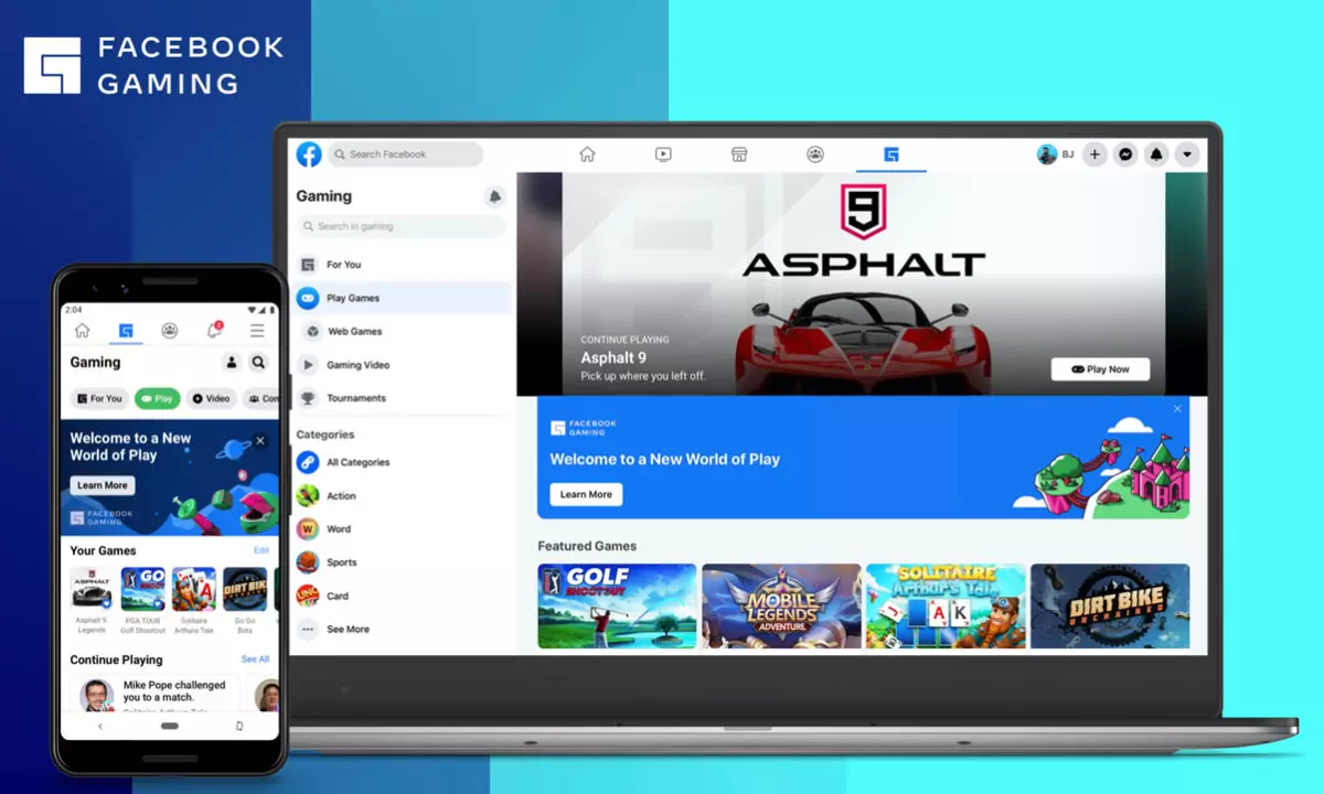 Facebook Gaming Android-pc