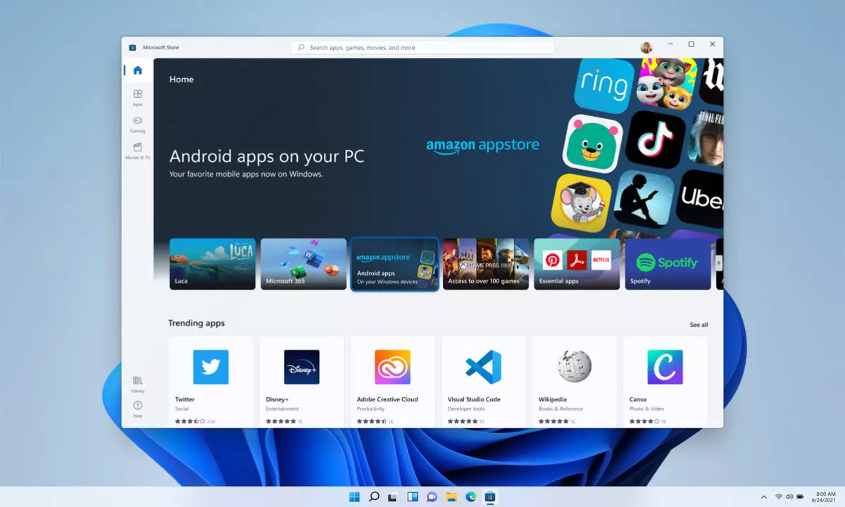 Microsoft begint Android-apps te testen op Windows 11