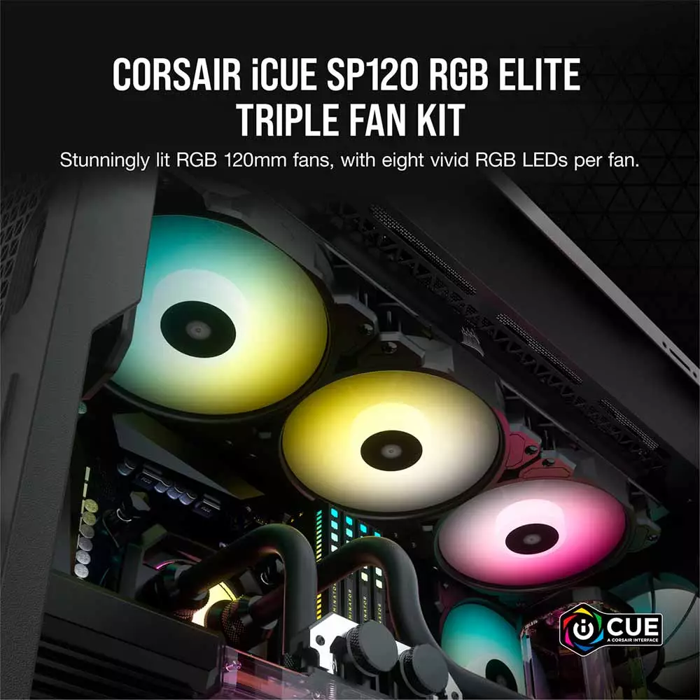 Corsair iCUE SP RGB Elite: snjöll loftræsting