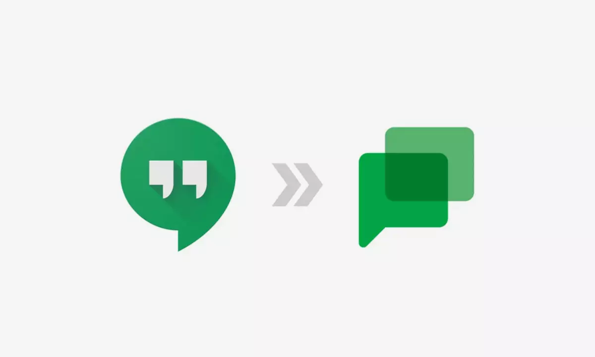 Hangouts ענדערונגען צו Google טשאַט