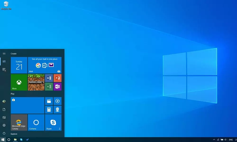 Microsoft toant fersin in nij Windows 10 startmenu dat ôfskie seit fan 