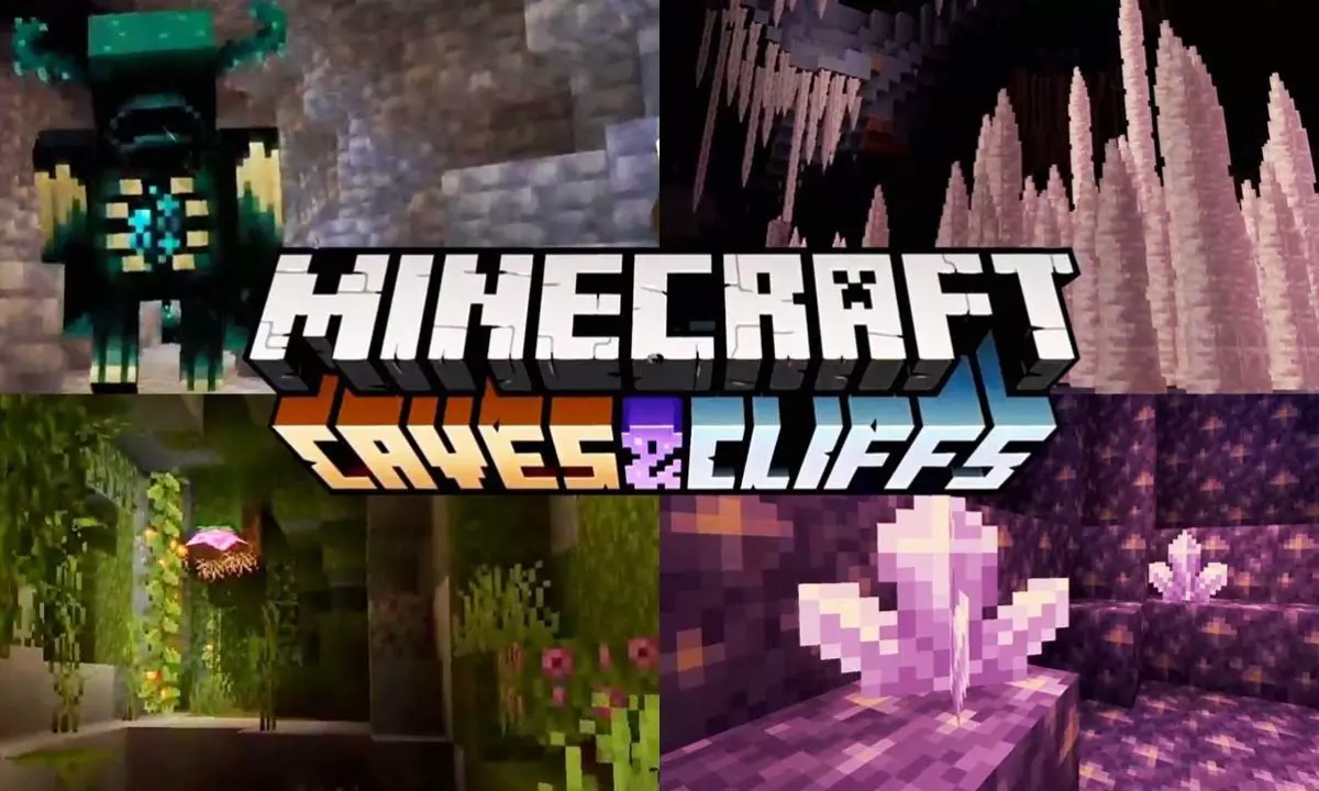 Acum disponibilă Minecraft 1.17 Caves & Cliff Update partea 1