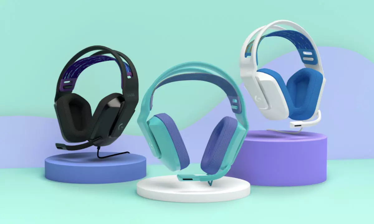 Cores dos auriculares para xogos Logitech G335