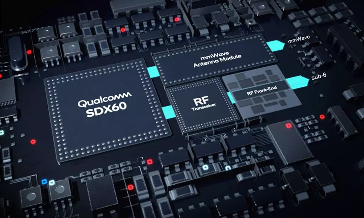 Qualcomm modem Snapdragon X60 5G pêşkêşî dike, ku di 5nm de û bi leza 7,5 Gbps hatî çêkirin. 23464_1