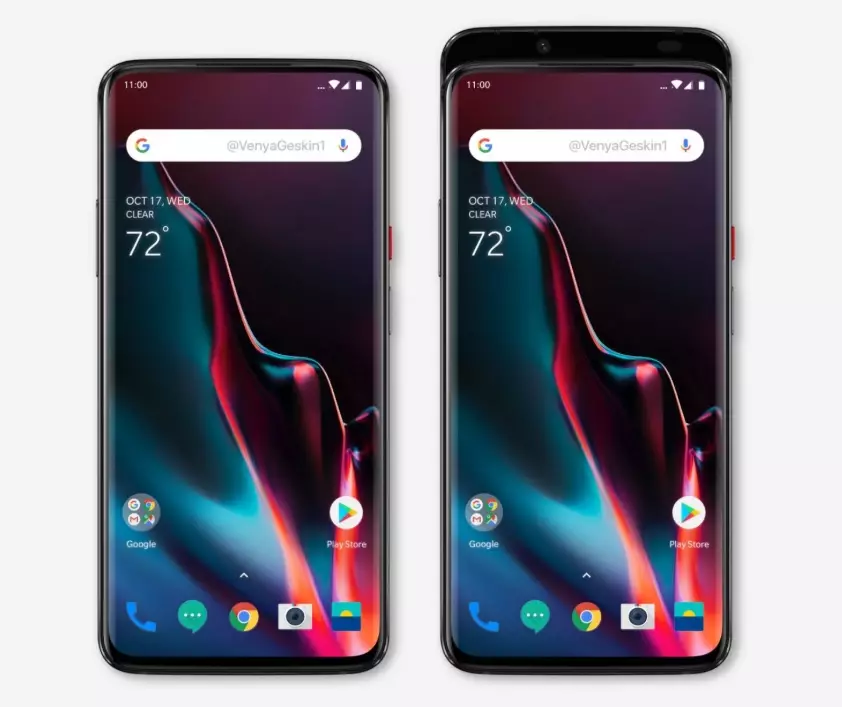 „OnePlus 7“ be rėmelių ir su slankiojančia apdaila 23686_2