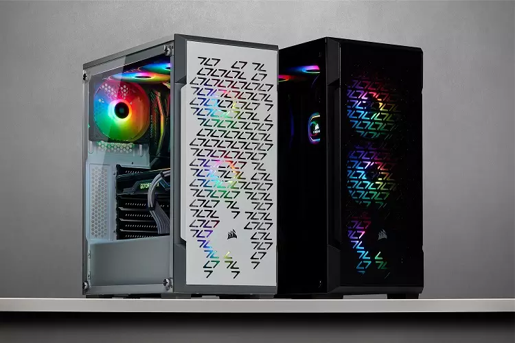 „Corsair iCUE 220T RGB Airflow“ ir „Corsair iCUE SP140 RGB PRO“ apžvalga: oro spalvos atradimas 24647_2