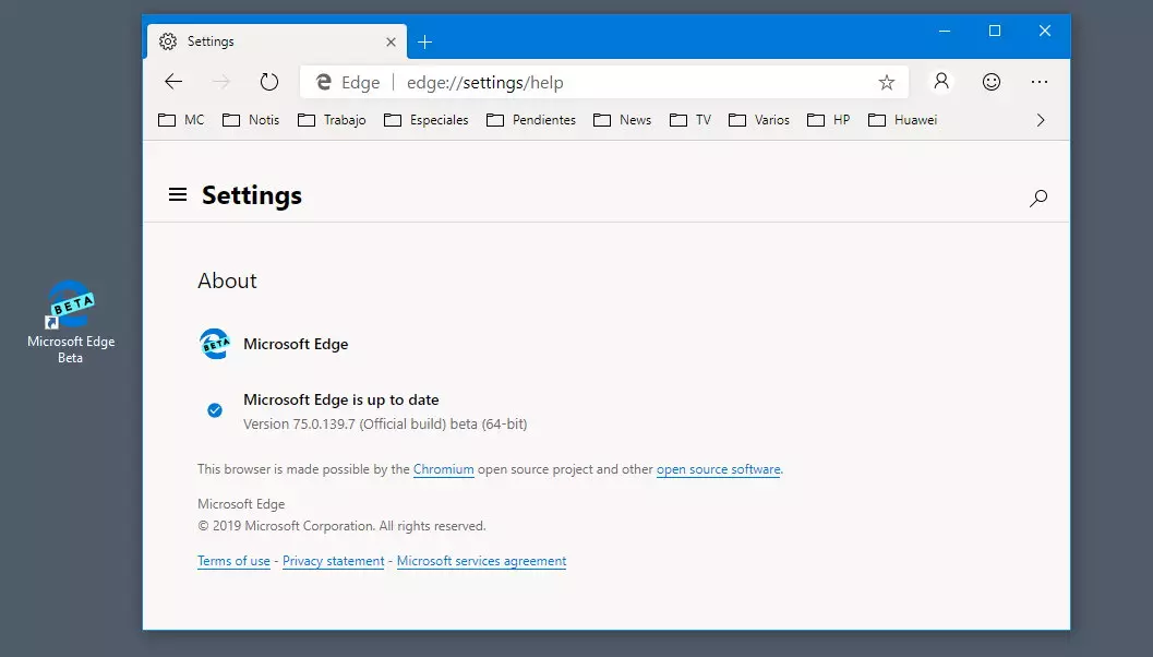 Microsoft Edge Beta