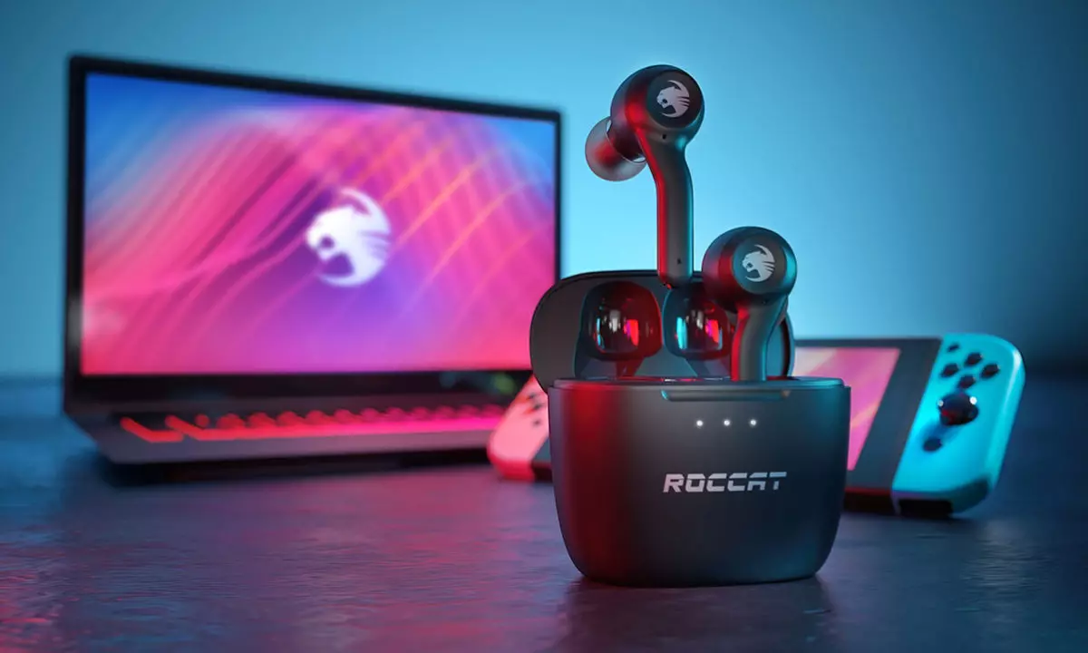 स्काउट एयर और SYN बड्स एयर ट्रू टर्टल बीच ROCCAT हेडफ़ोन