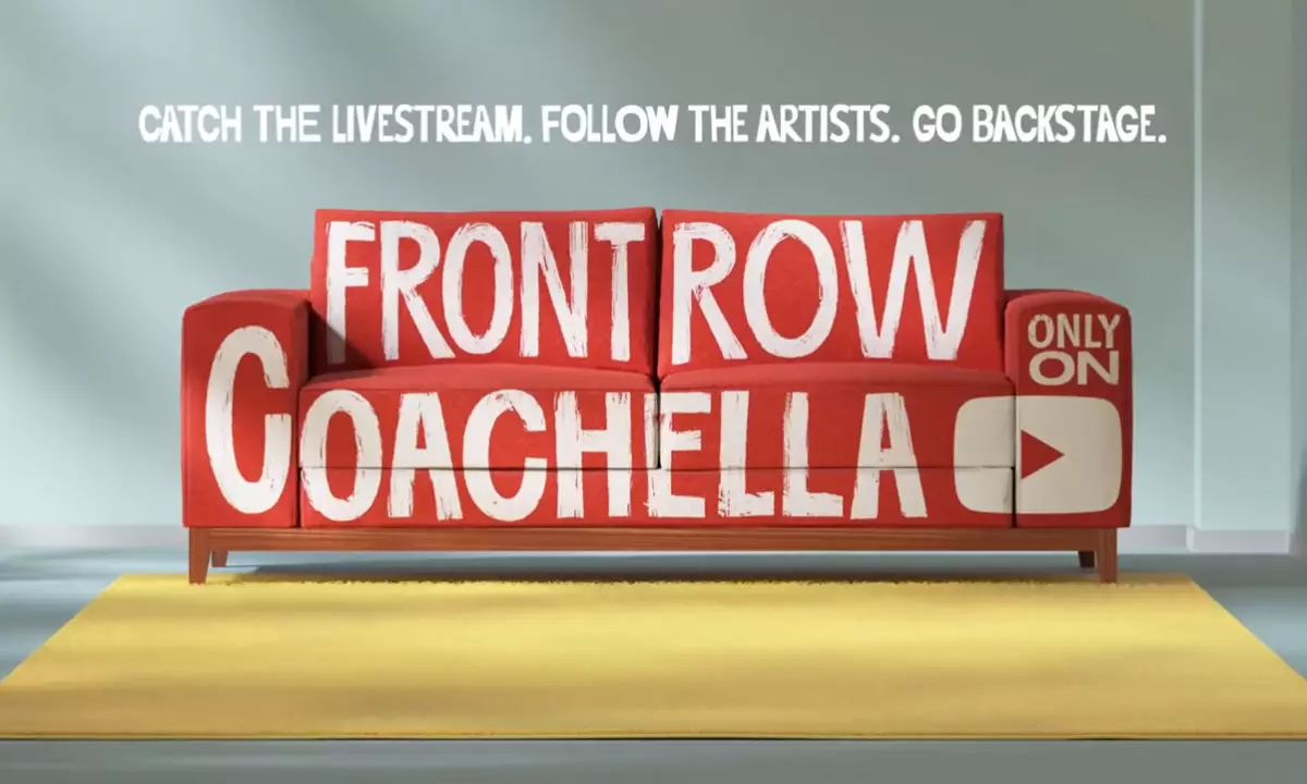 YouTube Coachella የሙዚቃ ፌስቲቫል የመስመር ላይ ዥረት