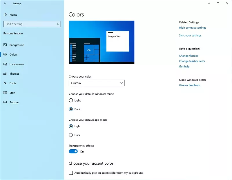 Tema e lehtë po vjen në Windows 10: armiku i temës së errët 39023_2