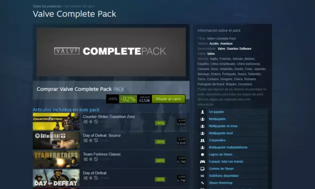 Steam Valve Pack Sale