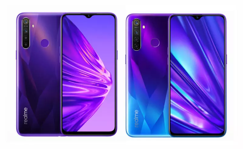 Die Realme 5 bereik die premium middelreeks met vier kameras en tot 8 GB RAM 40736_2