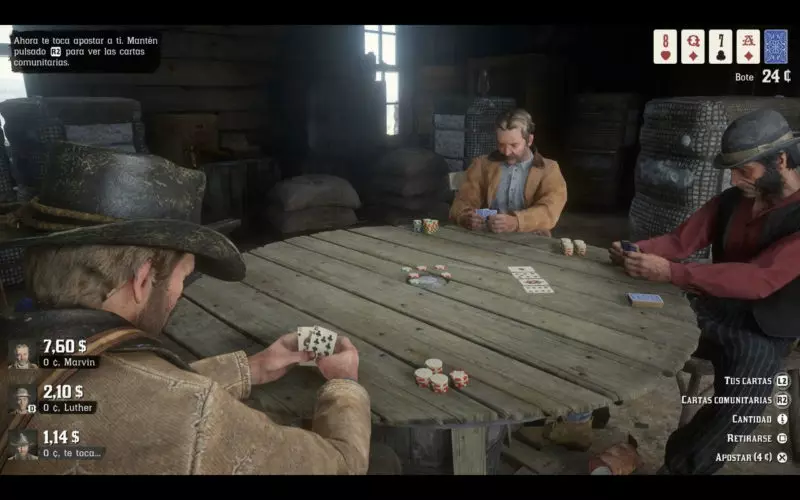 Red Dead Redemprion 2 Pòquer