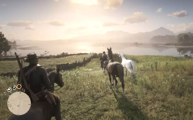 Red Dead Redemption 2 Işıklar Güneş Gün Batımı