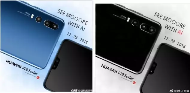 Jen kiel aspektas la triobla malantaŭa fotilo de la nova Huawei P20 58841_2