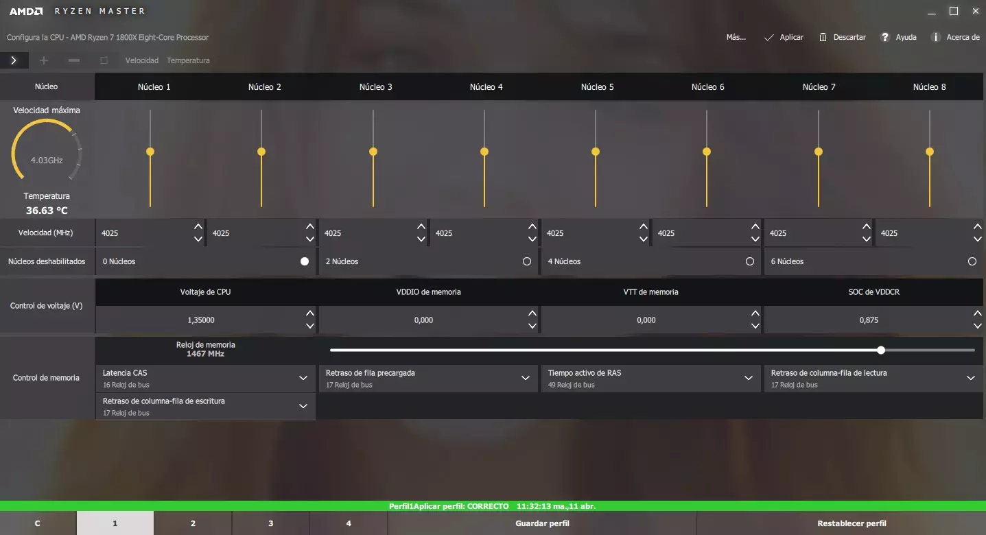 Germahiya rastîn a RYZEN 7 1800X (2) bêkar