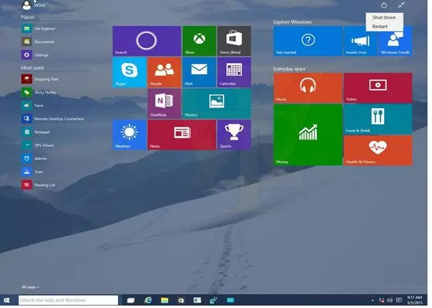 Windows 10 బిల్డ్ 10031