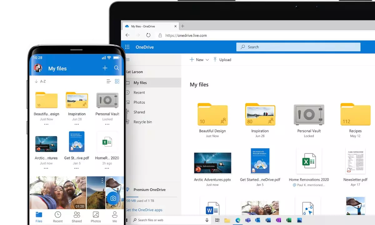 OneDrive sallii tiedostot 250 gigatavuun asti