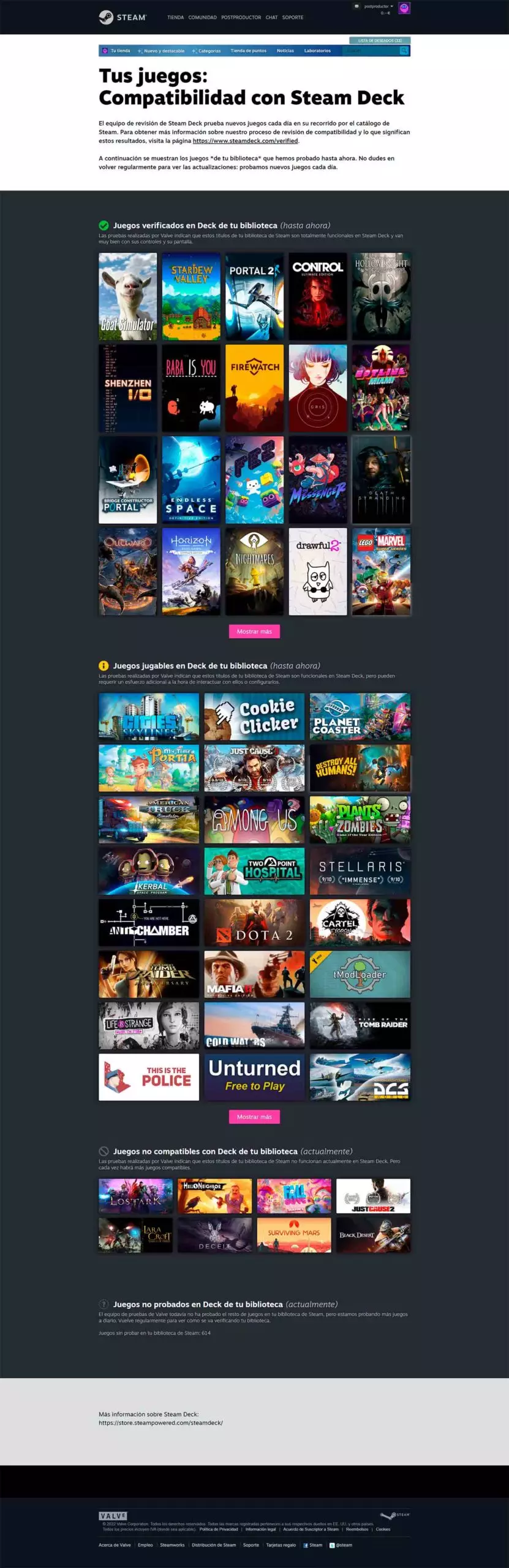 Steam Deck: vilka spel stöds?