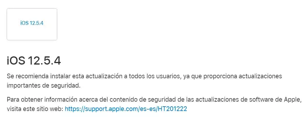 iOS 12.5.4, la ĝisdatigo por via iPhone, kiun vi ne povas preterlasi