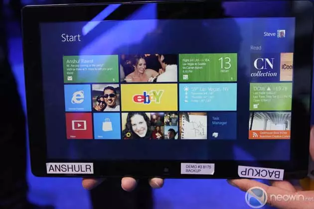[CES 2012] Windows 8 planşet pre-beta fəaliyyətdədir 72544_2