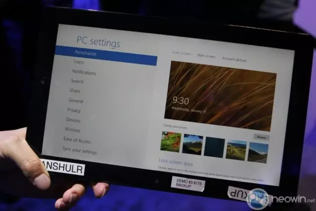 [CES 2012] Windows 8 planşet pre-beta fəaliyyətdədir 72544_4