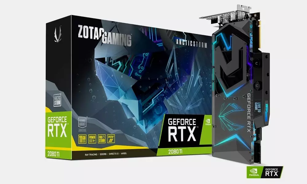 Gipataas ni Zotac ang bar gamit ang GeForce RTX 2080 Ti ArcticStorm 77595_1