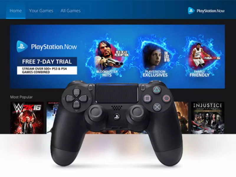 PS Now Menu