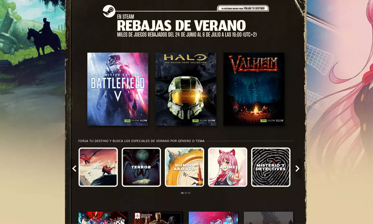 Meilleurs jeux Steam Vente d'été