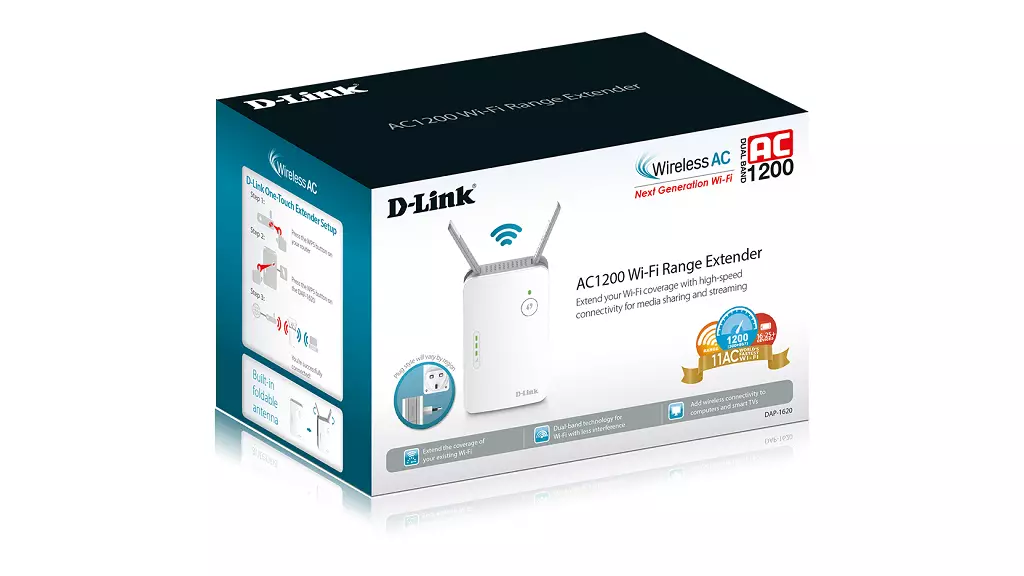 D-Link DAP-1620 AC1200 Wi-Fi диапазонын киңәйтү 84535_1