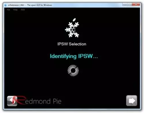 Jailbreak untethered iOS 4.3.3 ໂດຍບໍ່ມີການເພີ່ມ baseband ໃນ Windows ດ້ວຍ Sn0wBreeze 2.7.1 85556_3