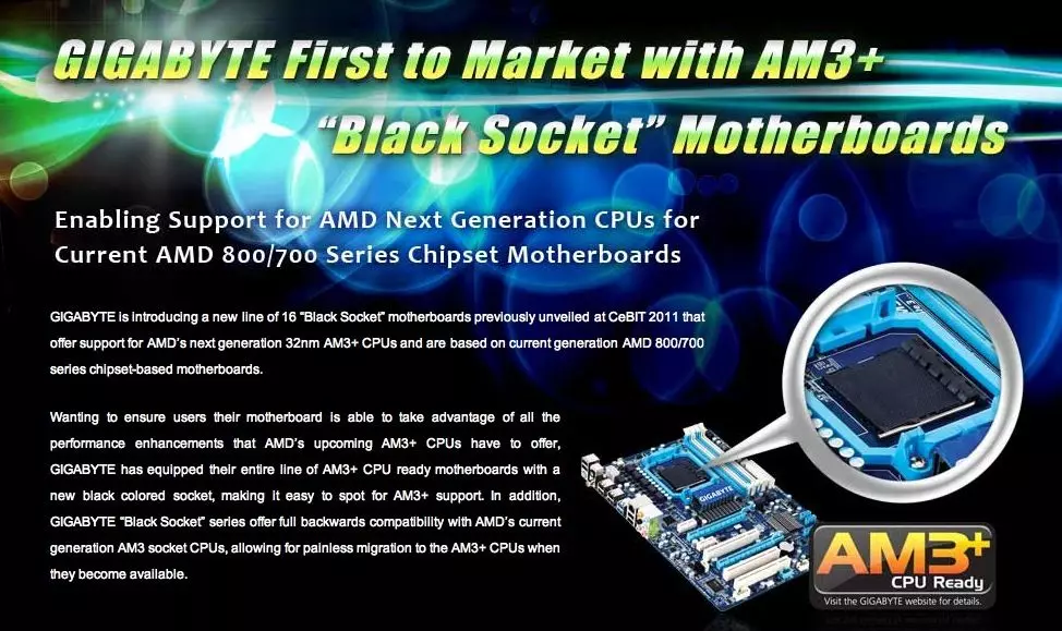 Wat betsjuttet de feroaring fan AM3 nei AM3+ yn 'e nije AMD Bulldozer CPU's? 86521_2