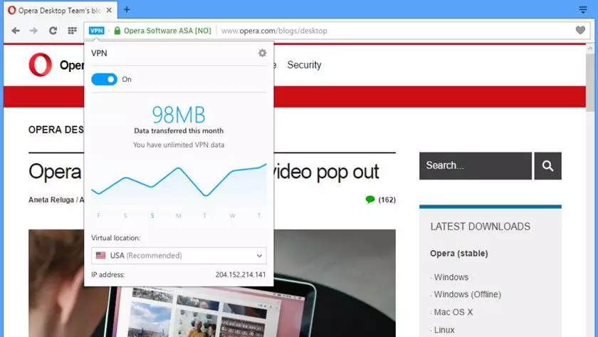 VPN on Opera