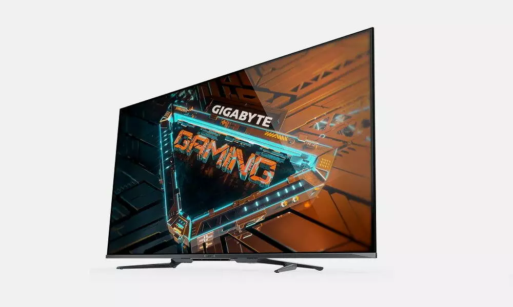 GIGABYTE S55U、4K 解像度の印象的な 54.6 インチ ゲーミング モニター