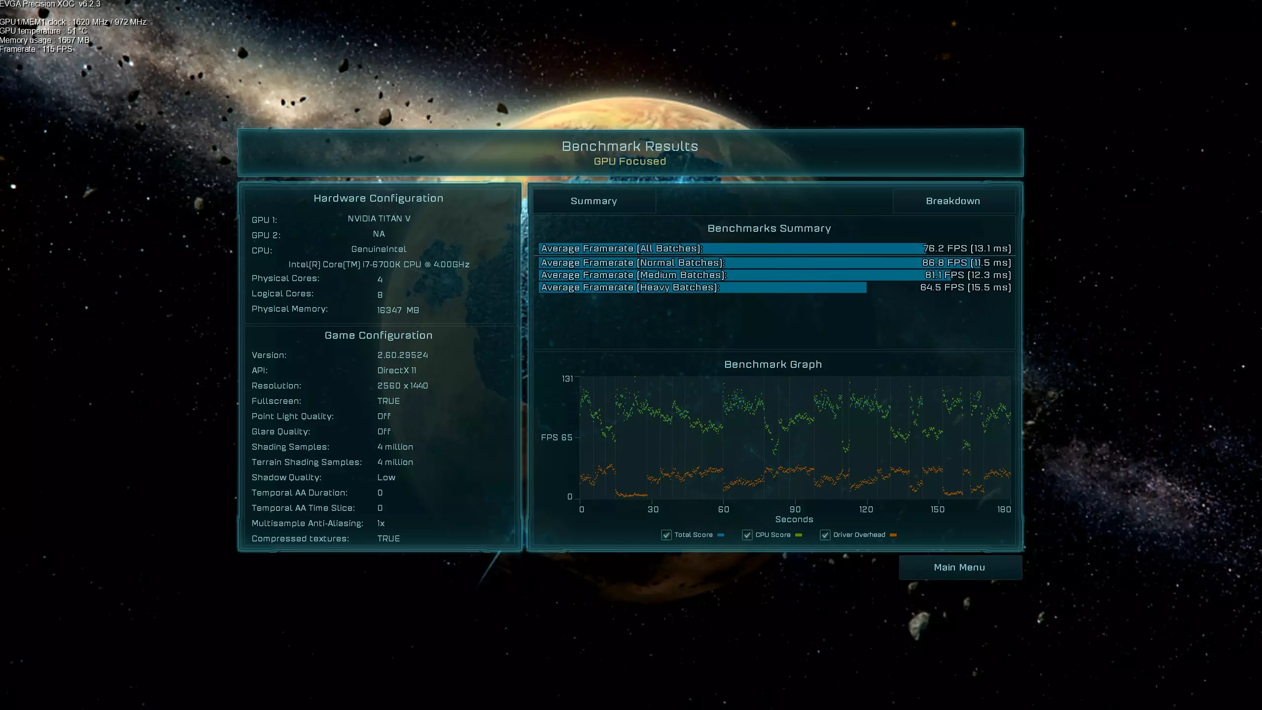 Performances GTX Titan V ; surpasse une GTX 1080 TI à 2,6 GHz 94226_7