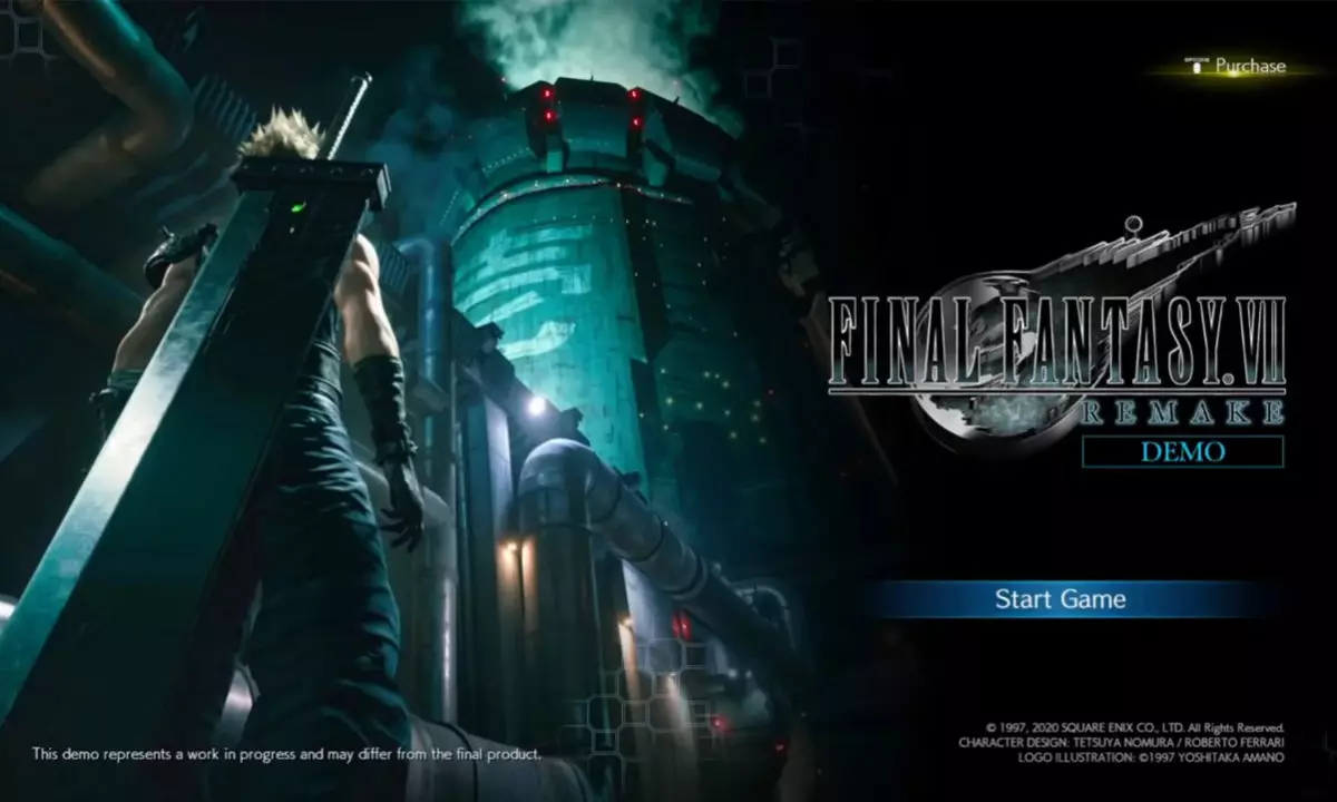 Final Fantasy VII Remake สาธิต PS4