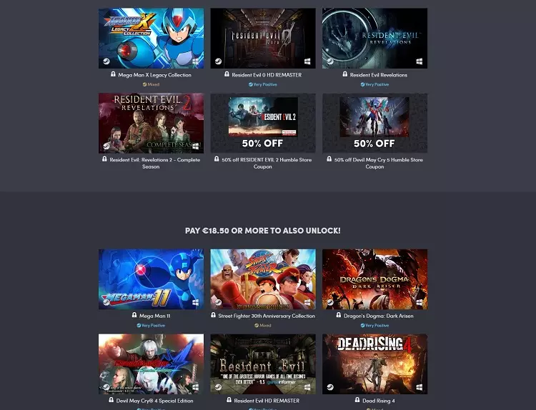 Mis dizze Humble Bundle net mei geweldige Capcom-spultsjes fan ien euro 9593_2