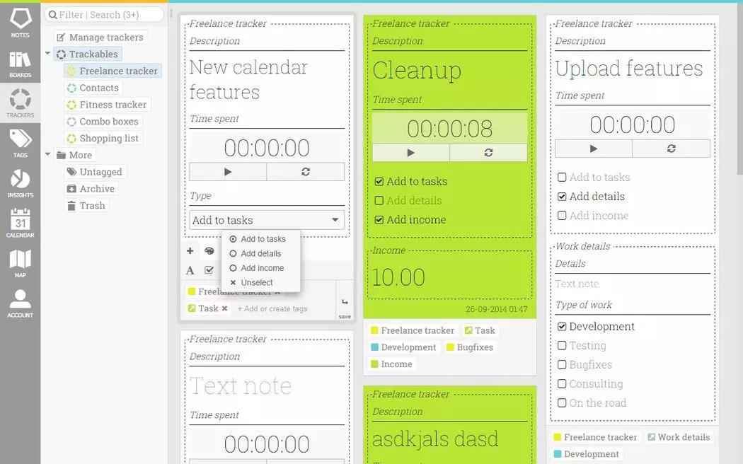 Beyondpad, Google Keep, Evernote എന്നിവയ്ക്കിടയിലുള്ള സമതുലിതമായ മിശ്രിതം 96278_5