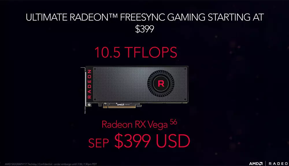 Radeon RX Vega 56 tiba, spesifikasi dan harga